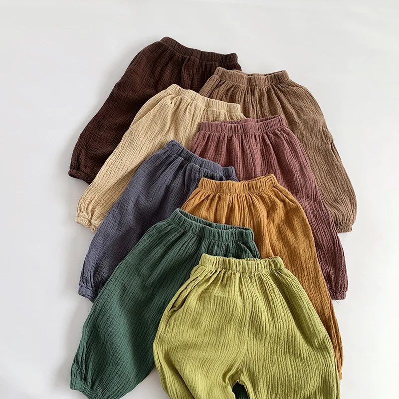 Organic Cotton Muslin Pants – Peachy Bloomers